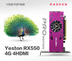 Yeston Radeon RX 550 4GB GDDR5 1183MHz 512processors PCIExpress 3.0 vi ...