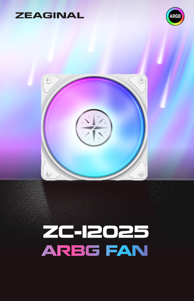 Zeaginal ZC-12025 ARGB Tears of the Moon God LED 120mm Case Fan,Quiet – YestonStore