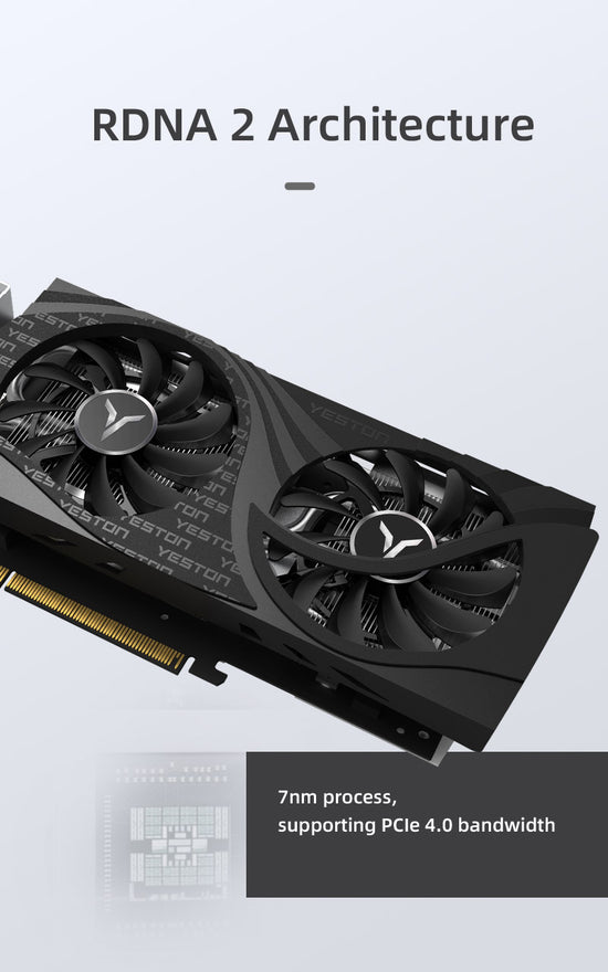 Yeston GAEA Radeon RX 6650 XT 8G GDDR6 128bit 7nm Desktop computer PC ...