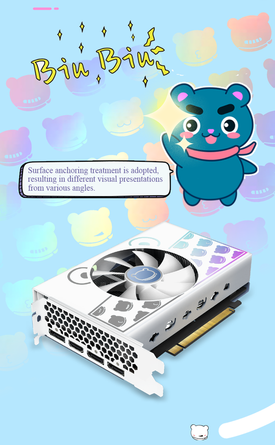Yeston Cute Pet Nvidia GeForce RTX 4060 Graphics Card GDDR6 8G 128bit ...