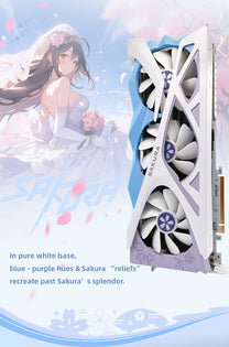 (September Promotion)Yeston Sakura Radeon RX 9070 XT 16G GDDR6 256bit ...