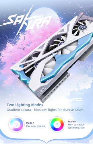 (September Promotion)Yeston Sakura Radeon RX 9070 XT 16G GDDR6 256bit ...