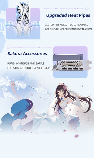 (September Promotion)Yeston Sakura Radeon RX 9070 XT 16G GDDR6 256bit ...